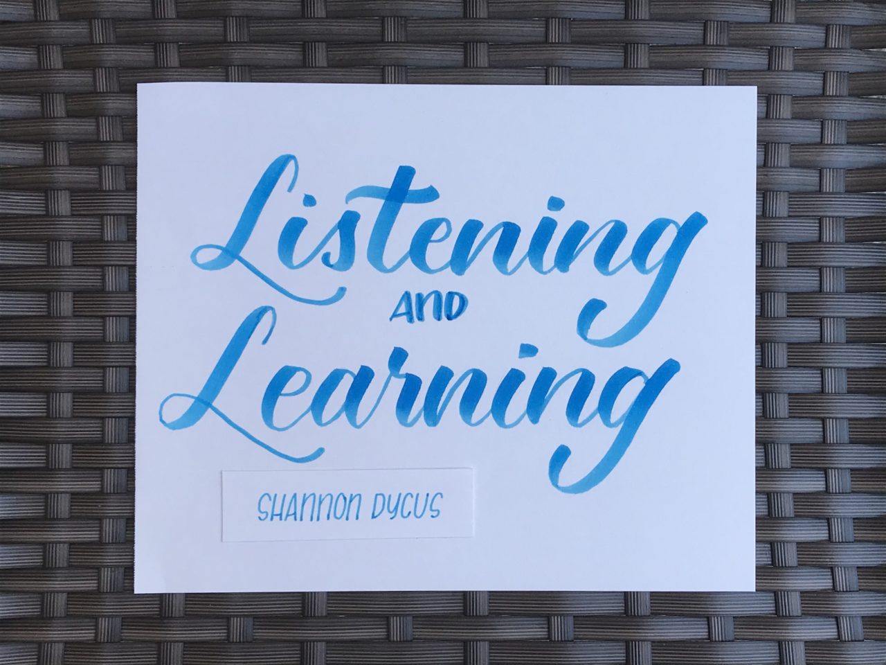 Listening & Learning: Shannon Dycus - Seattle Mennonite Church